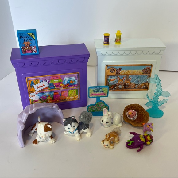 Kenner | Toys | Vintage 9s Kenner Littlest Pet Shop Lps Lot Dogs Bunny ...